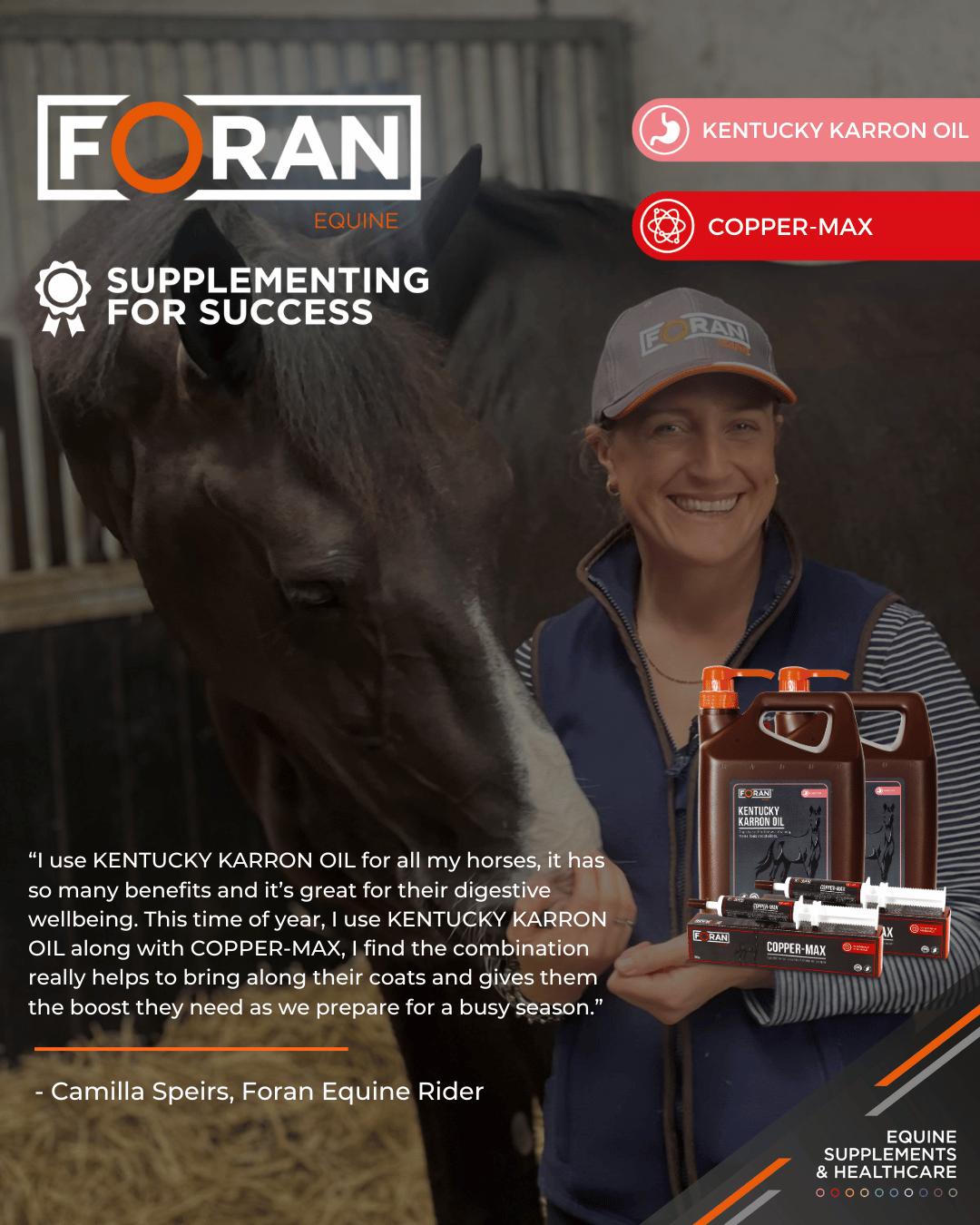 Foran Equine Copper Max: Copper & Zinc supplement for horses